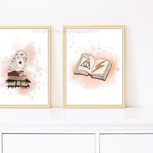 Magic Wizard Print, Wizard Poster, Wizarding Wall Room Decor Prints ...