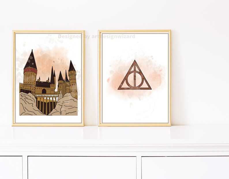 Magic Wizard Print, Wizard Poster, Wizarding Wall Room Decor Prints ...