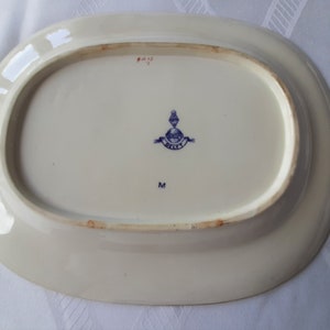 Set of Two Early Minton Delft Bleu and White Oval Serving Bowls Set ...