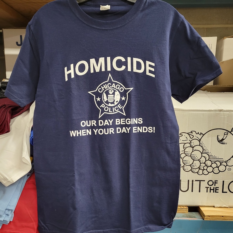 Chicago Police Homicide T-shirt - Etsy
