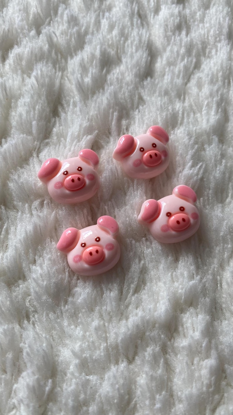 13mm Kids Baby Kawaii Cartoon Animal Mini Piglet Crochet Shank Sewing ...