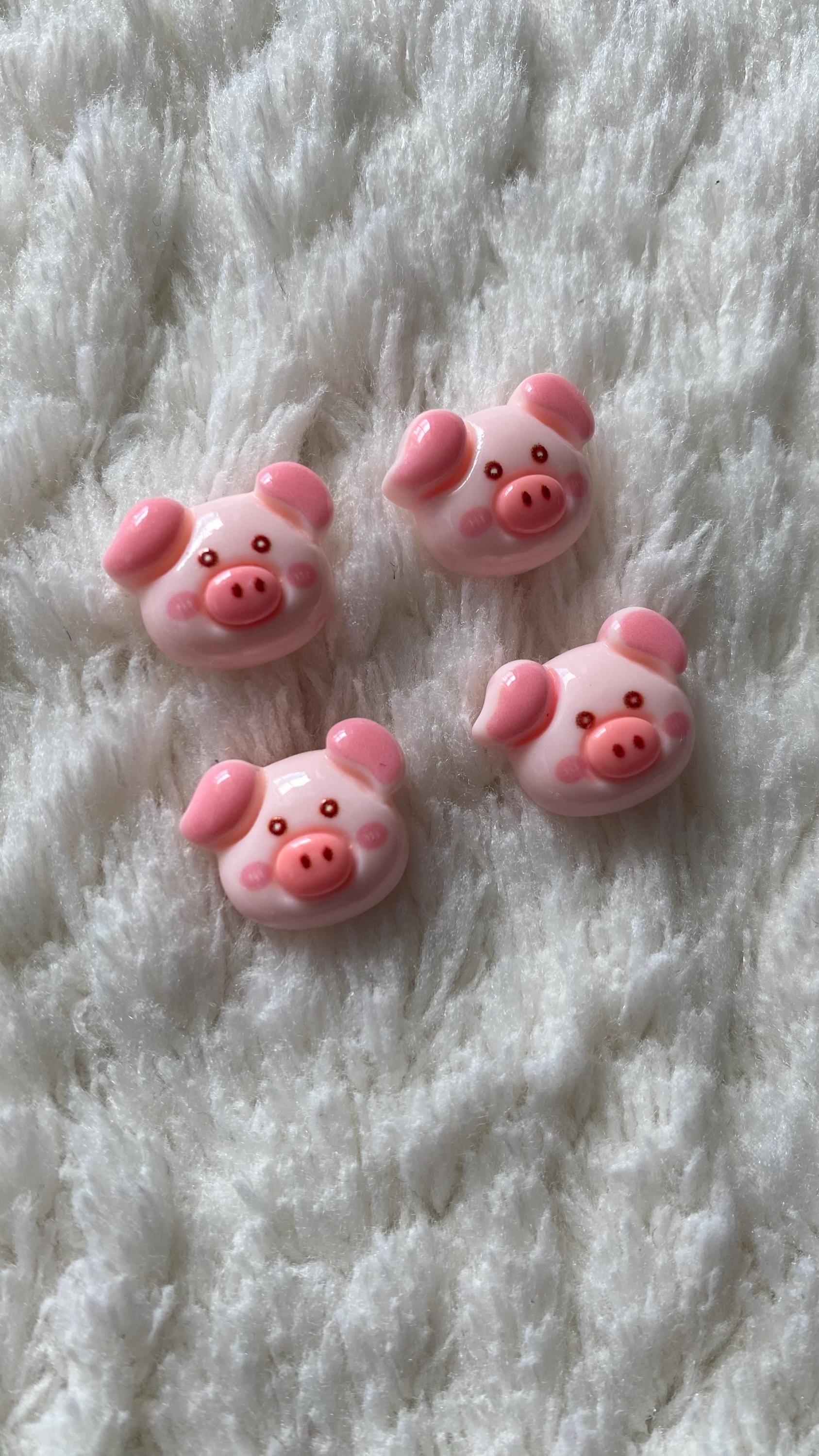 13mm Kids Baby Kawaii Cartoon Animal Mini Piglet Crochet Shank Sewing ...