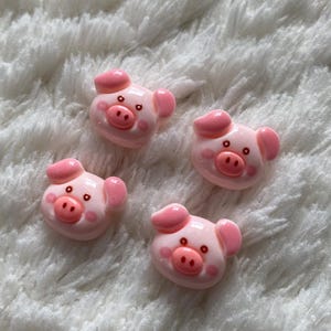 13mm Kids Baby Kawaii Cartoon Animal Mini Piglet Crochet Shank Sewing ...
