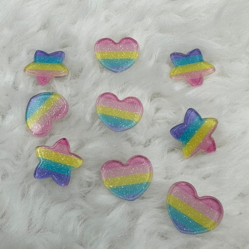 Flat Rainbow Buttons - Etsy