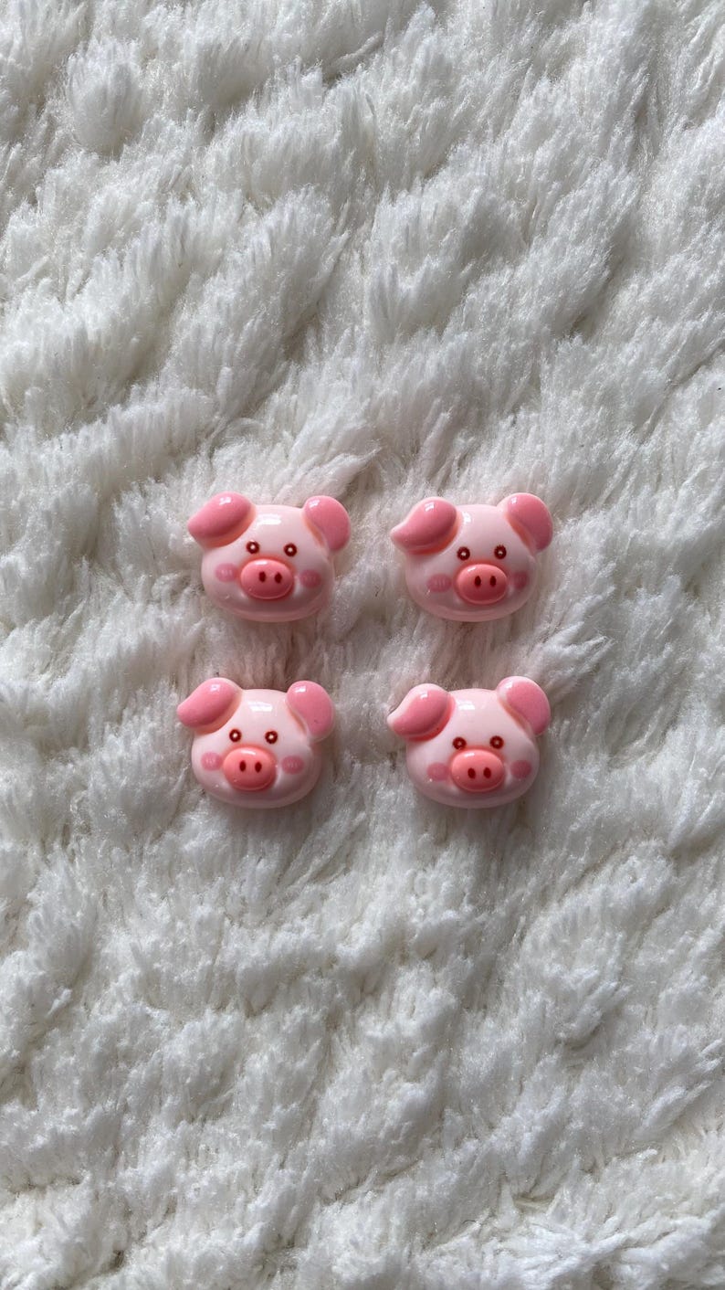 13mm Kids Baby Kawaii Cartoon Animal Mini Piglet Crochet Shank Sewing ...