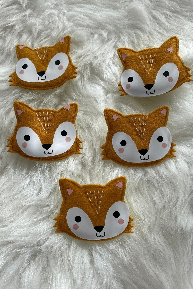 Kids Baby Mustard Yellow Padded Cartoon Fox Sewing Patch, Handmade ...
