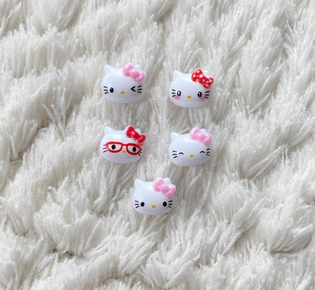 10mm Girls Baby Cute Mini Cartoon Animal Cat Head Shank Sewing Buttons ...
