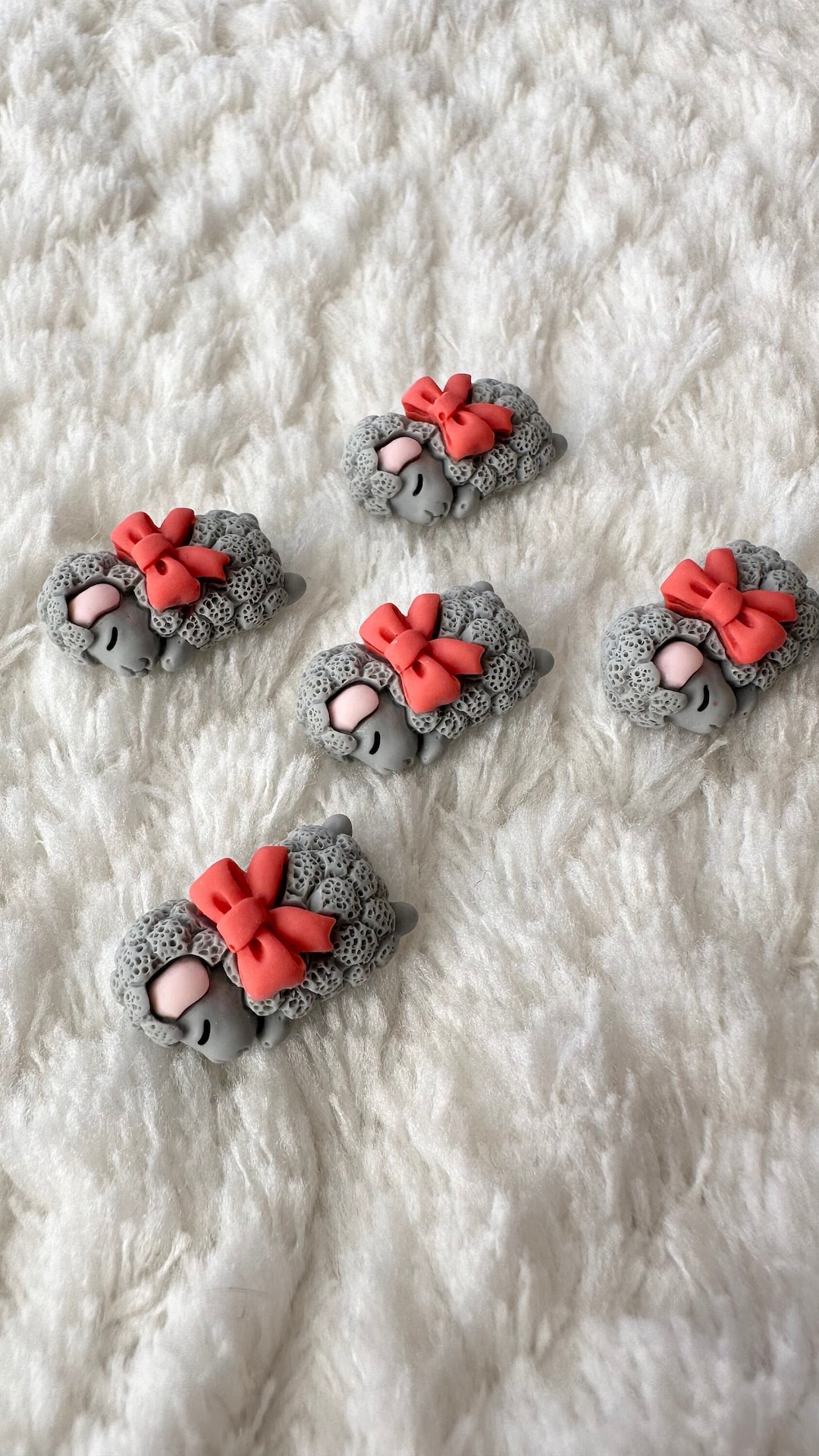 22mm Kids Baby Cute Cartoon Sleeping Gray Sheep Animal Shank Sewing ...