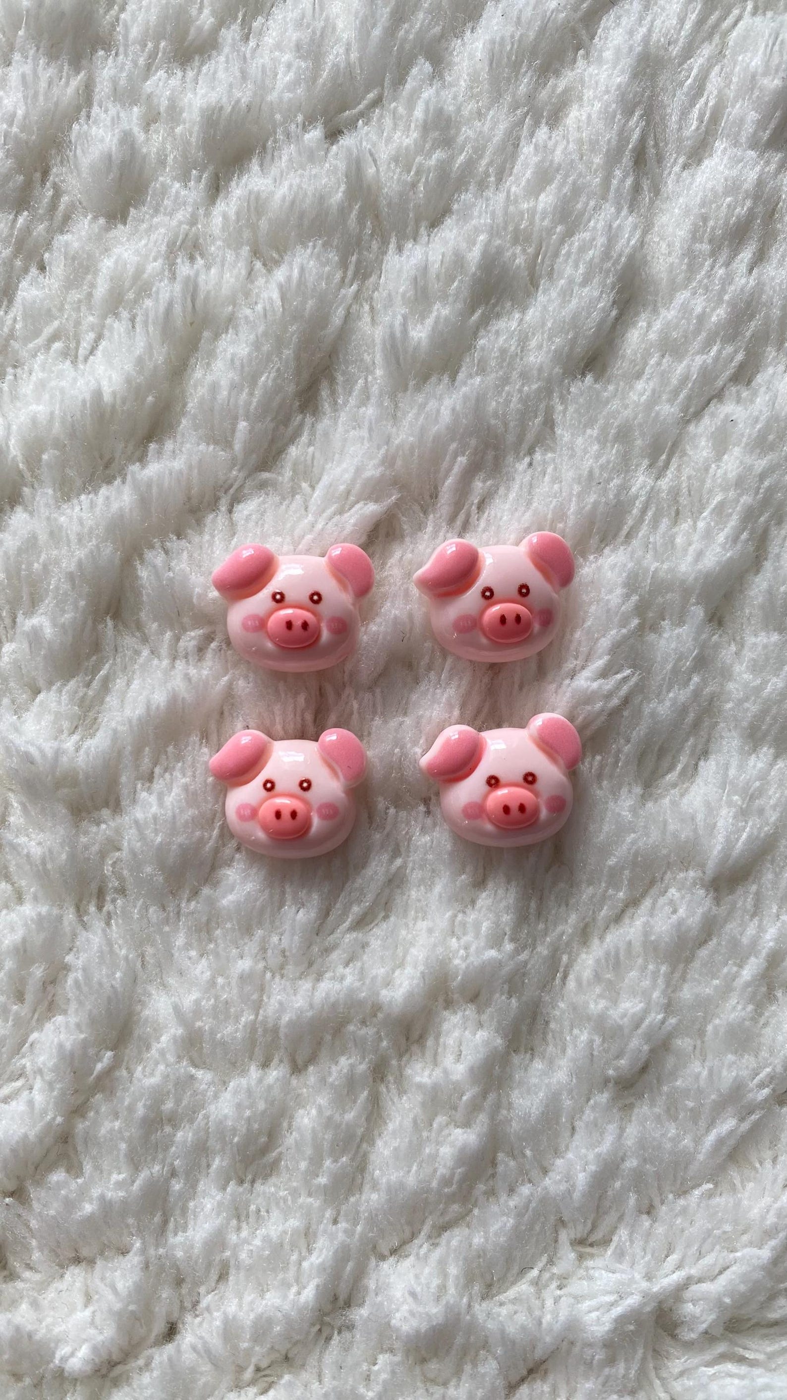 13mm Kids Baby Kawaii Cartoon Animal Mini Piglet Crochet Shank Sewing ...