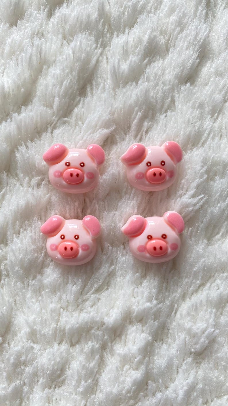 13mm Kids Baby Kawaii Cartoon Animal Mini Piglet Crochet Shank Sewing ...