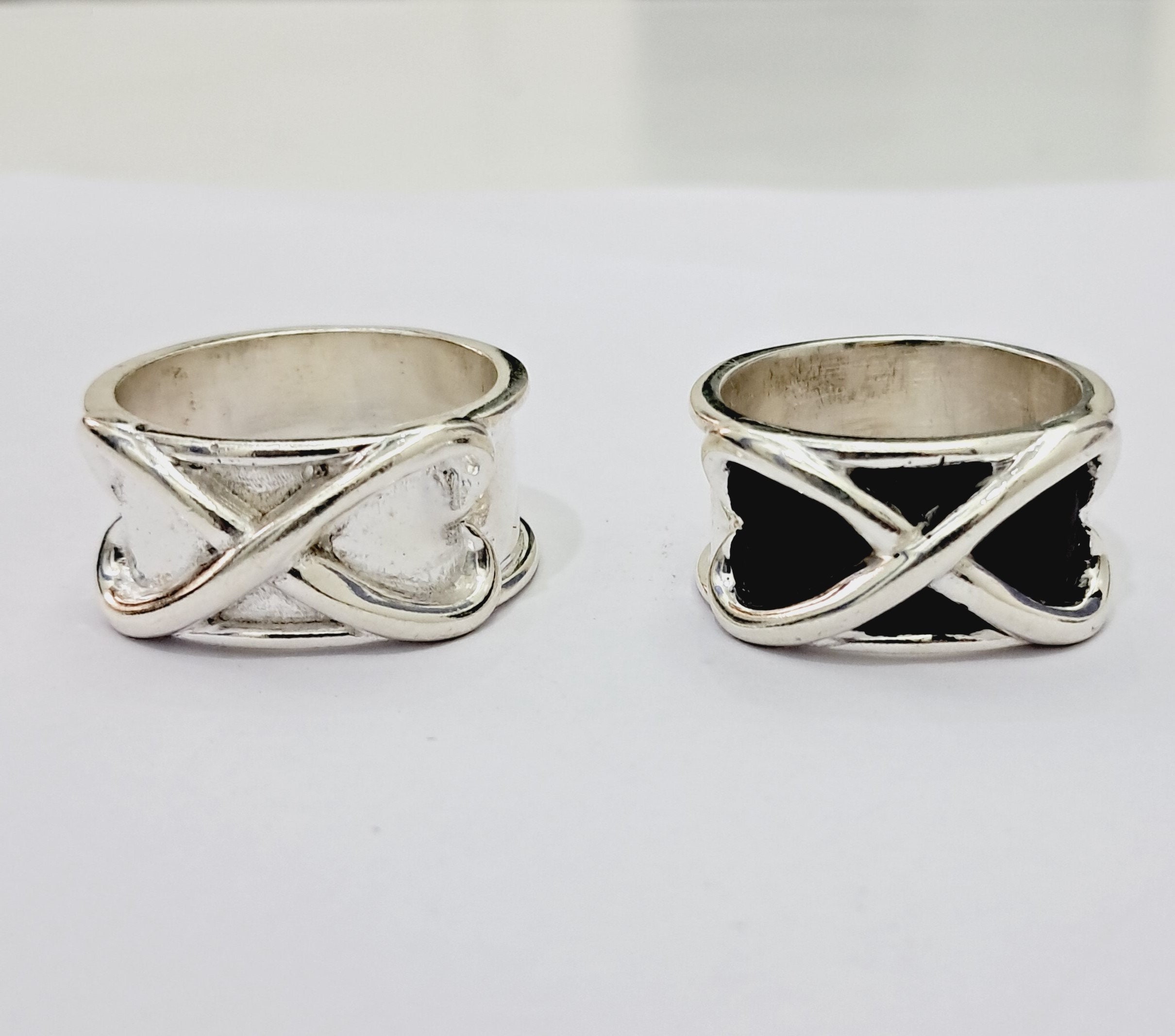 Eternal Dragon Time Ring, Oxidized Black Goku Ring, Handmade Ring ...