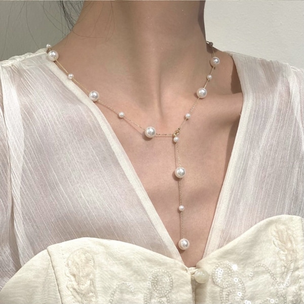 Cute Pearl Necklace - Etsy