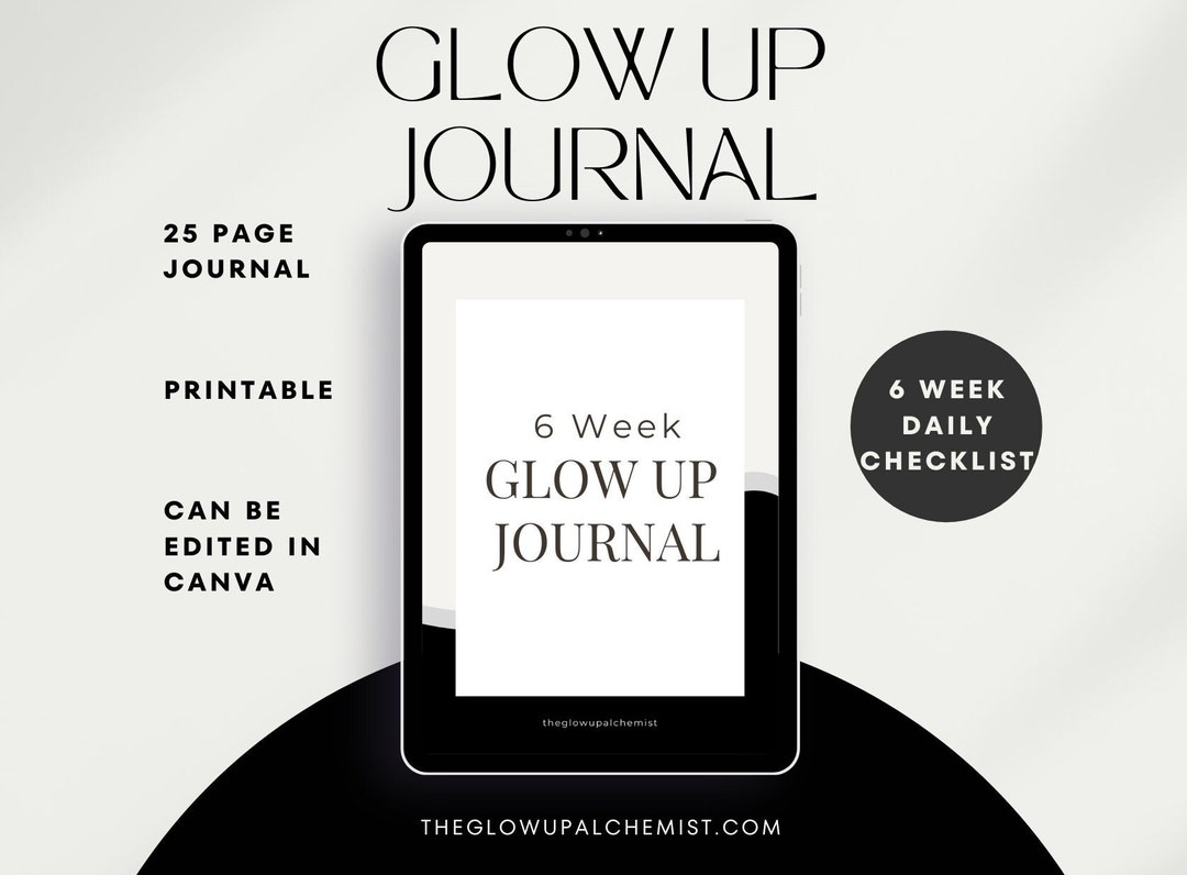 Undated Digital Planner Glow up Planner 6 Week Glow up - Etsy