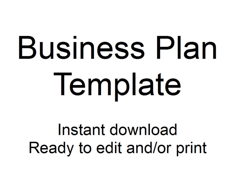 Business Plan Template, Professional Business Plan Strategy Template ...