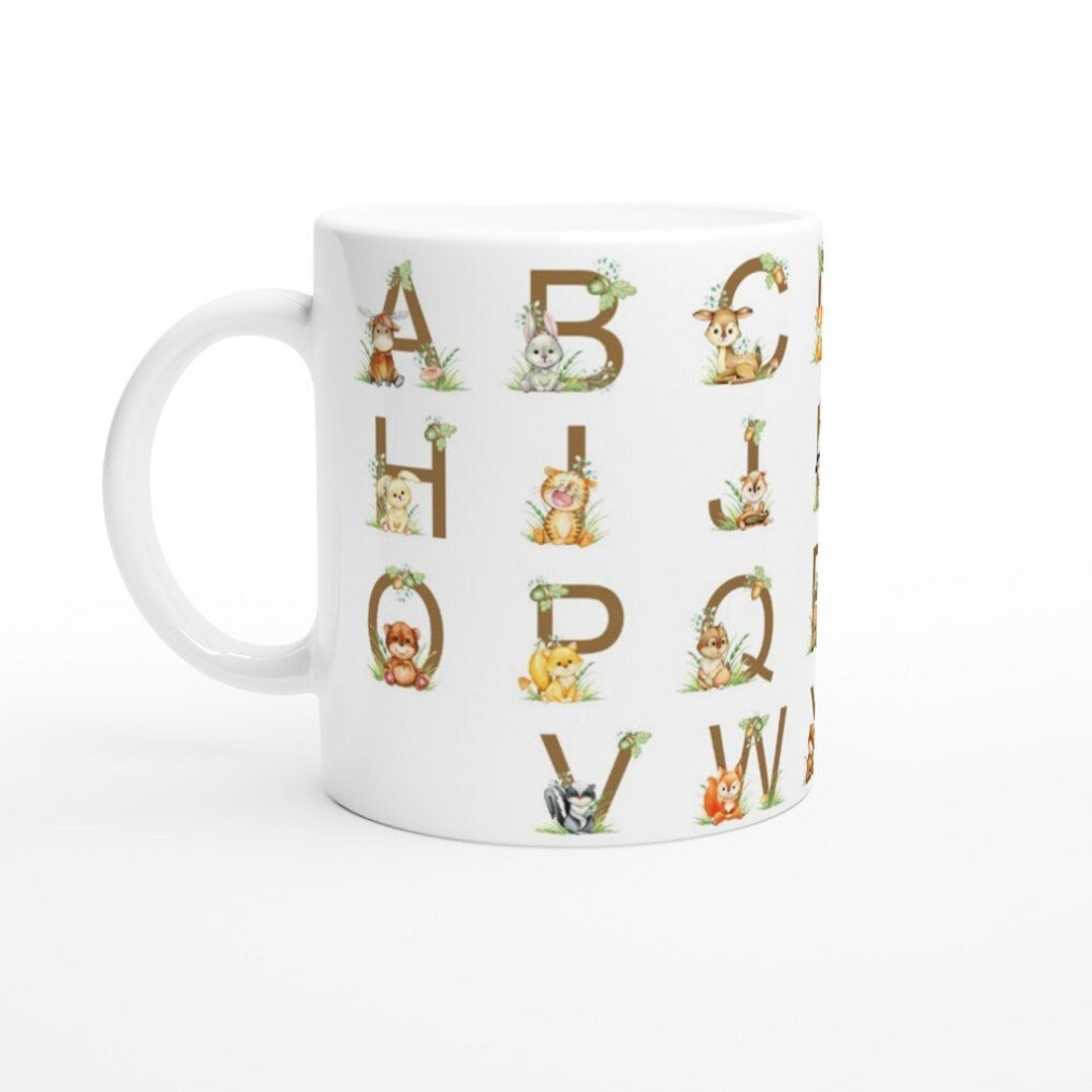 Cup ABC Learning Alphabet for Children ABC Animals Animal Motif ...