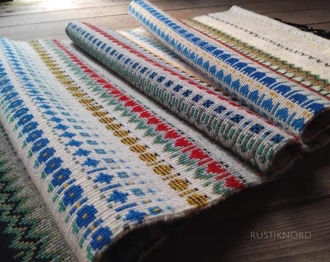 Swedish Rosengång Gubbatäcke Woven Wall Hanging. Full Length 'trädgård ...