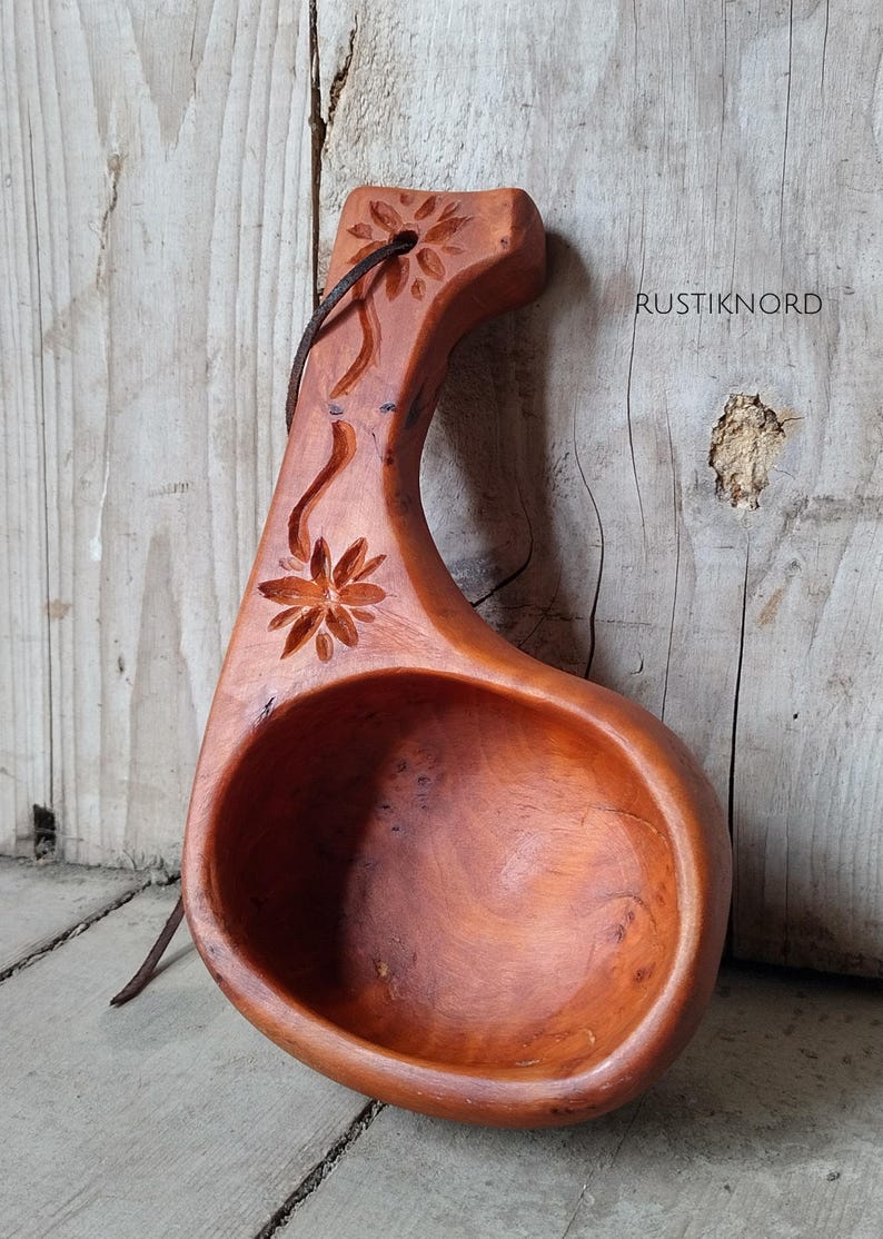 Traditional Handcarved Small Wooden Swedish Kåsa. Kuksa / Guksi - Etsy