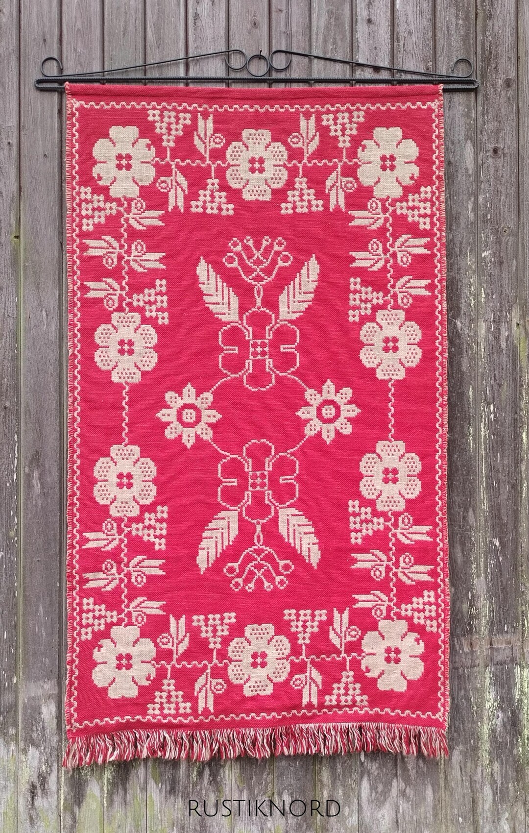 Large Vintage Lapuan Kankurit Täkänä Tapestry: Finnish Double Weave ...