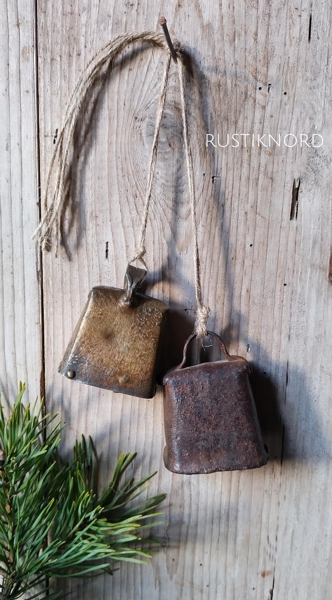 Two Old Hand Forged Rusty Animal Bells From Sweden - Etsy