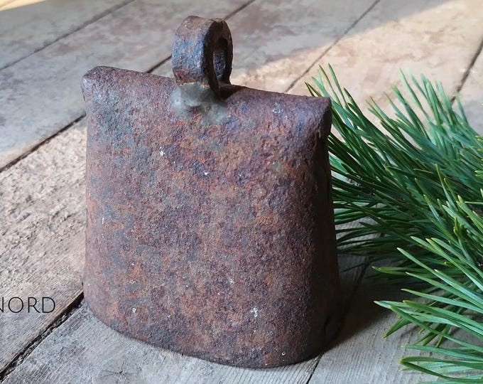 Large Rusty Hand Forged Cow Bell From Sweden - Etsy