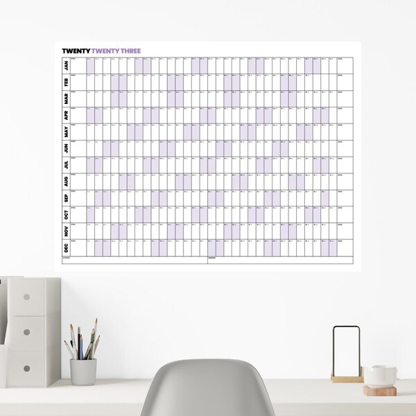 Giant Wall Calendar - Etsy