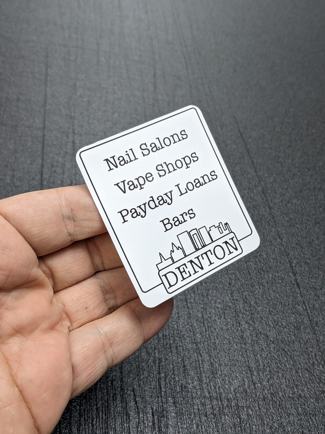 Denton's Backbone Sticker - Etsy