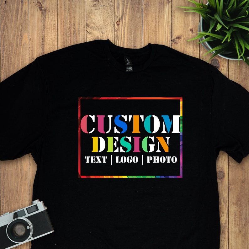 Custom Print T-shirt Personalized T-shirt Custom Text - Etsy Canada