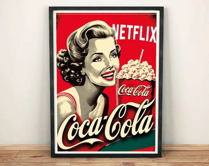 Original Pub Poster, COCA COLA, 60s, PRINT, Format A5/A4/A3/A2/A1/A0 ...