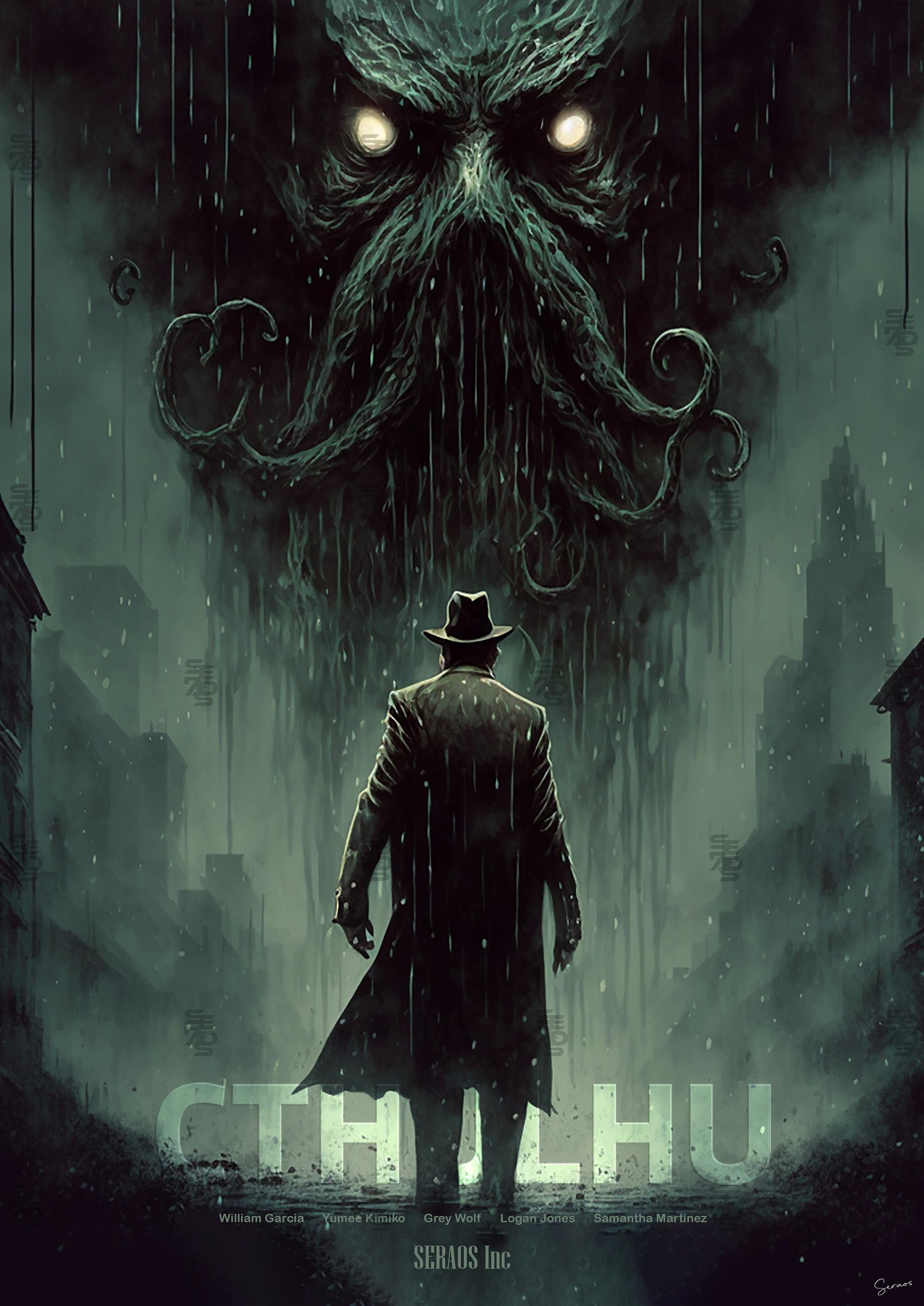 CTHULHU Movie Poster, 80s, PRINT, Format A5/A4/A3/A2/A1/A0, Creation ...