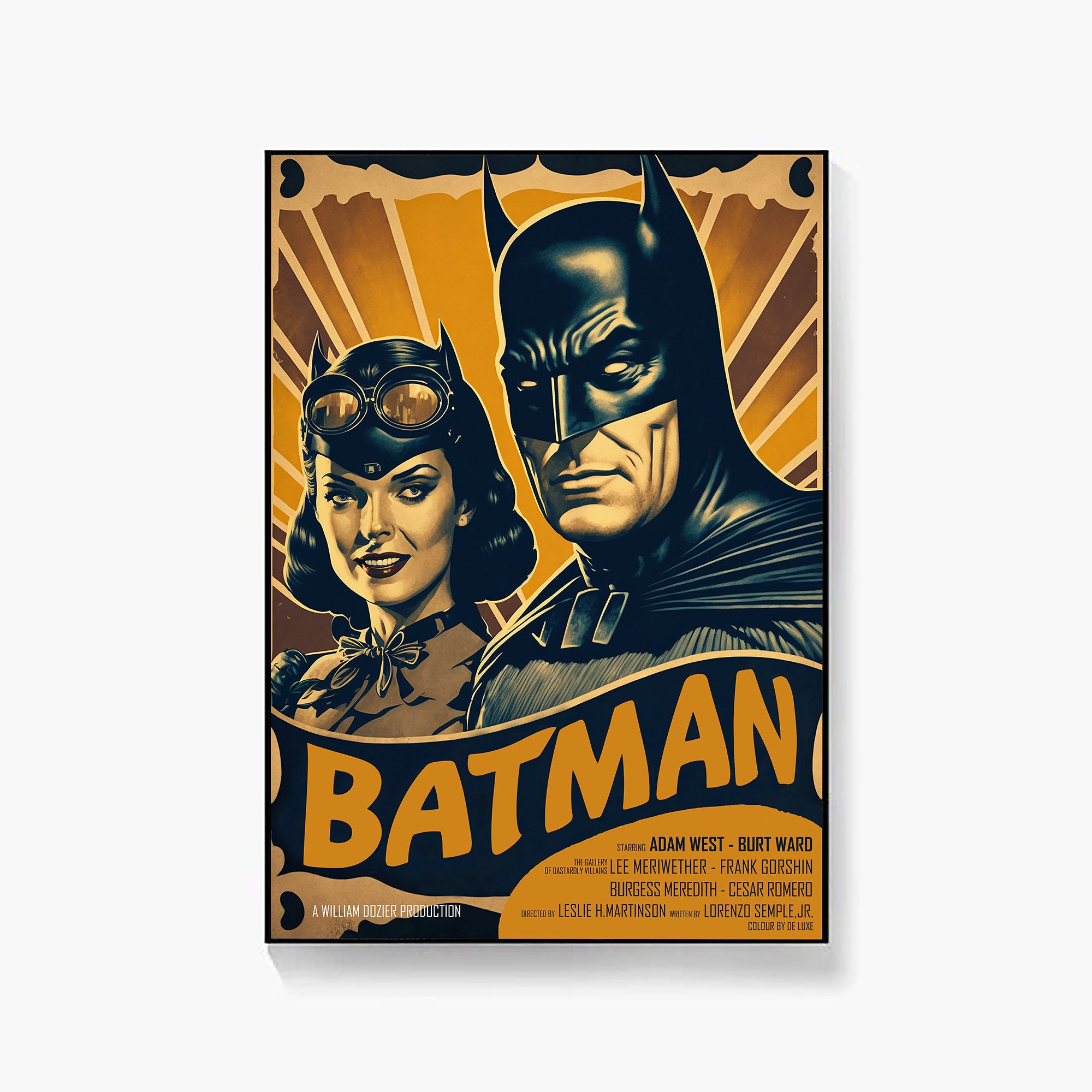 BATMAN Movie Poster, 50s, PRINT, Format A5/A4/A3/A2/A1/A0, Creation ...