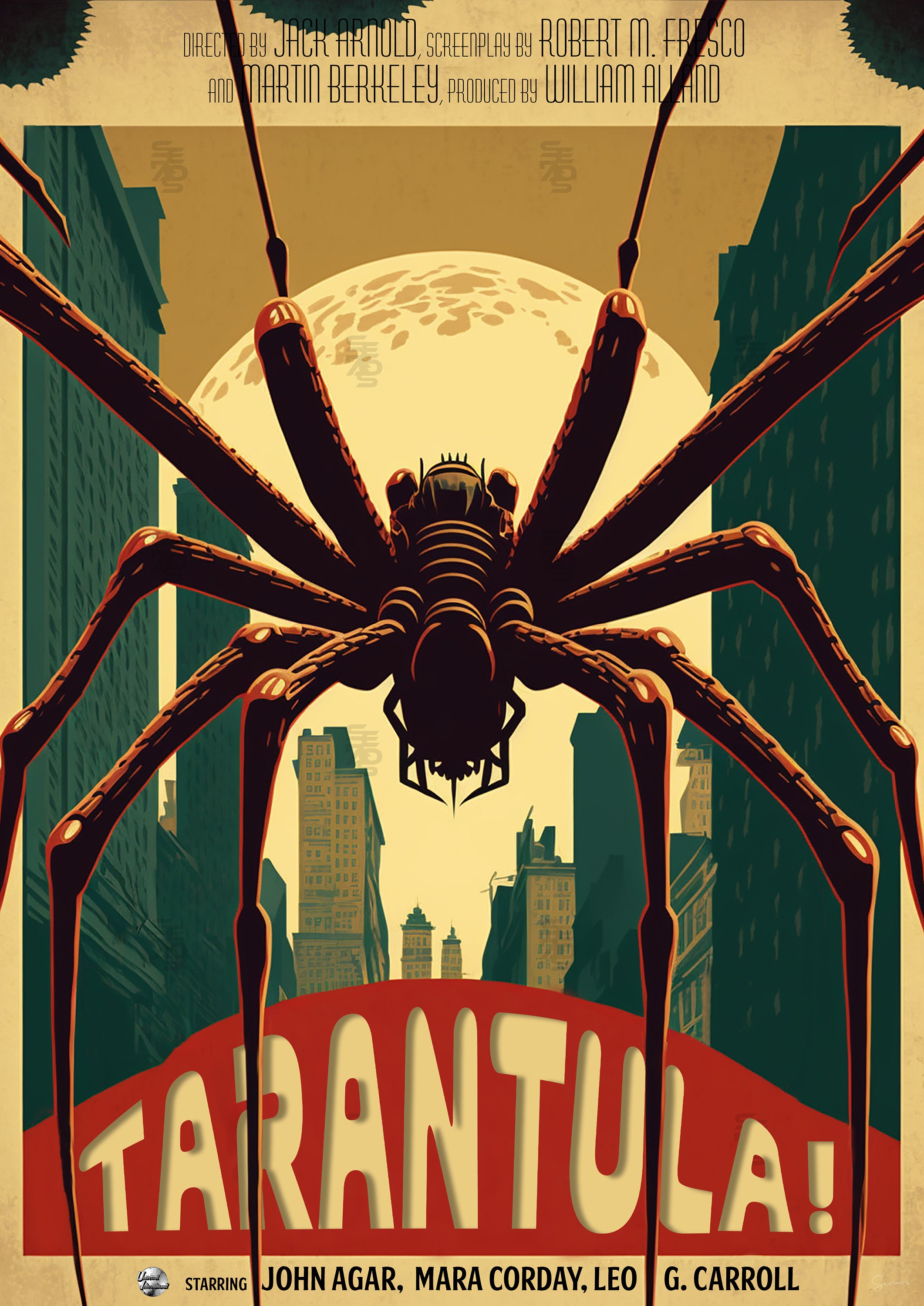 TARANTULA Movie Poster 50s PRINT A5/A4/A3/A2/A1/A0 Size - Etsy Canada