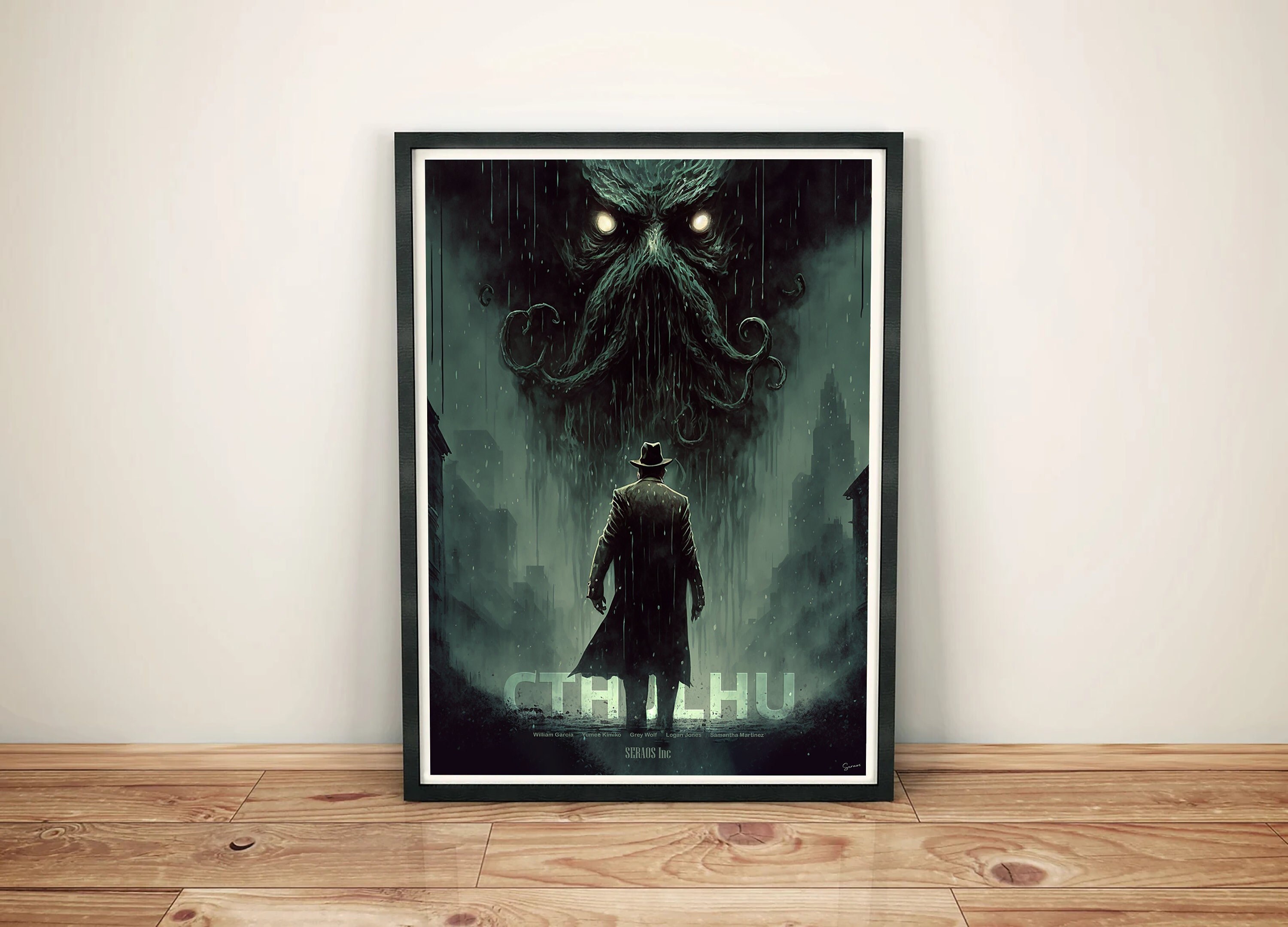 CTHULHU Movie Poster, 80s, PRINT, Format A5/A4/A3/A2/A1/A0, Creation, Gift Idea / 80s Movie ...