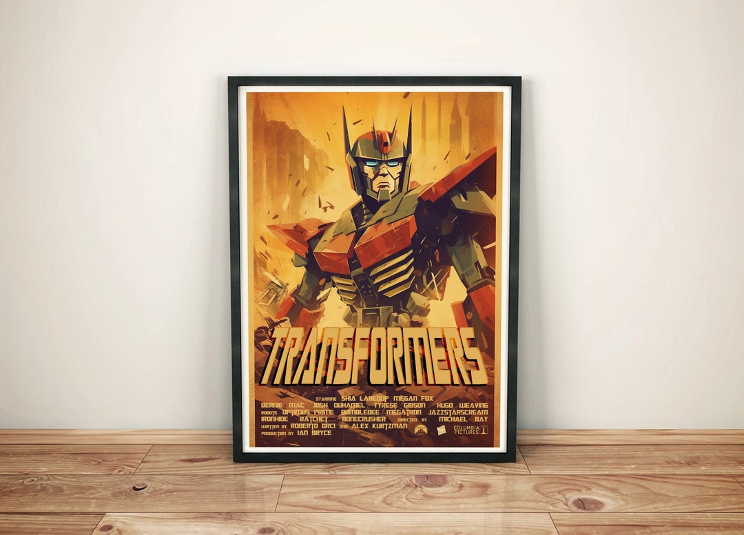 TRANSFORMERS Movie Poster 60s PRINT A5/A4/A3/A2/A1/A0 Size - Etsy