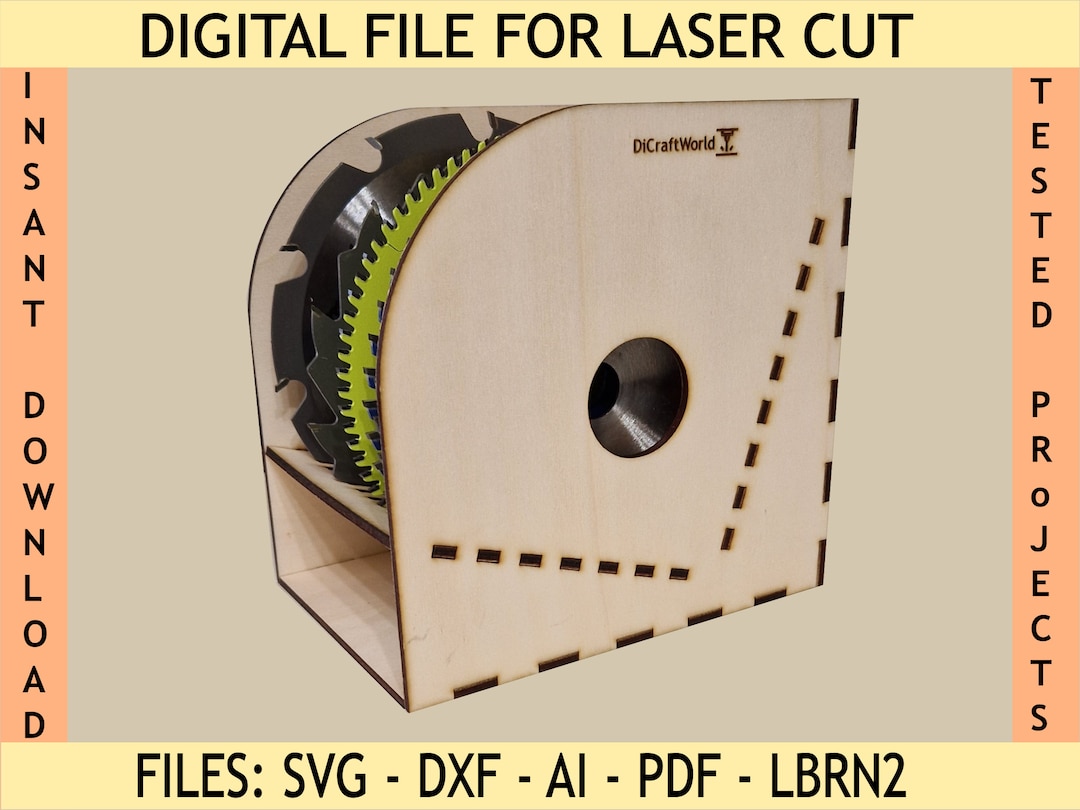 Circular Saw Blades Stand / Holder - SVG Laser Cut File Instant ...