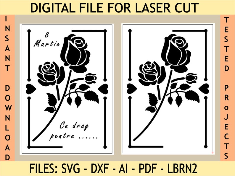 Gift Card SVG Laser Cut File Instant Download - Etsy