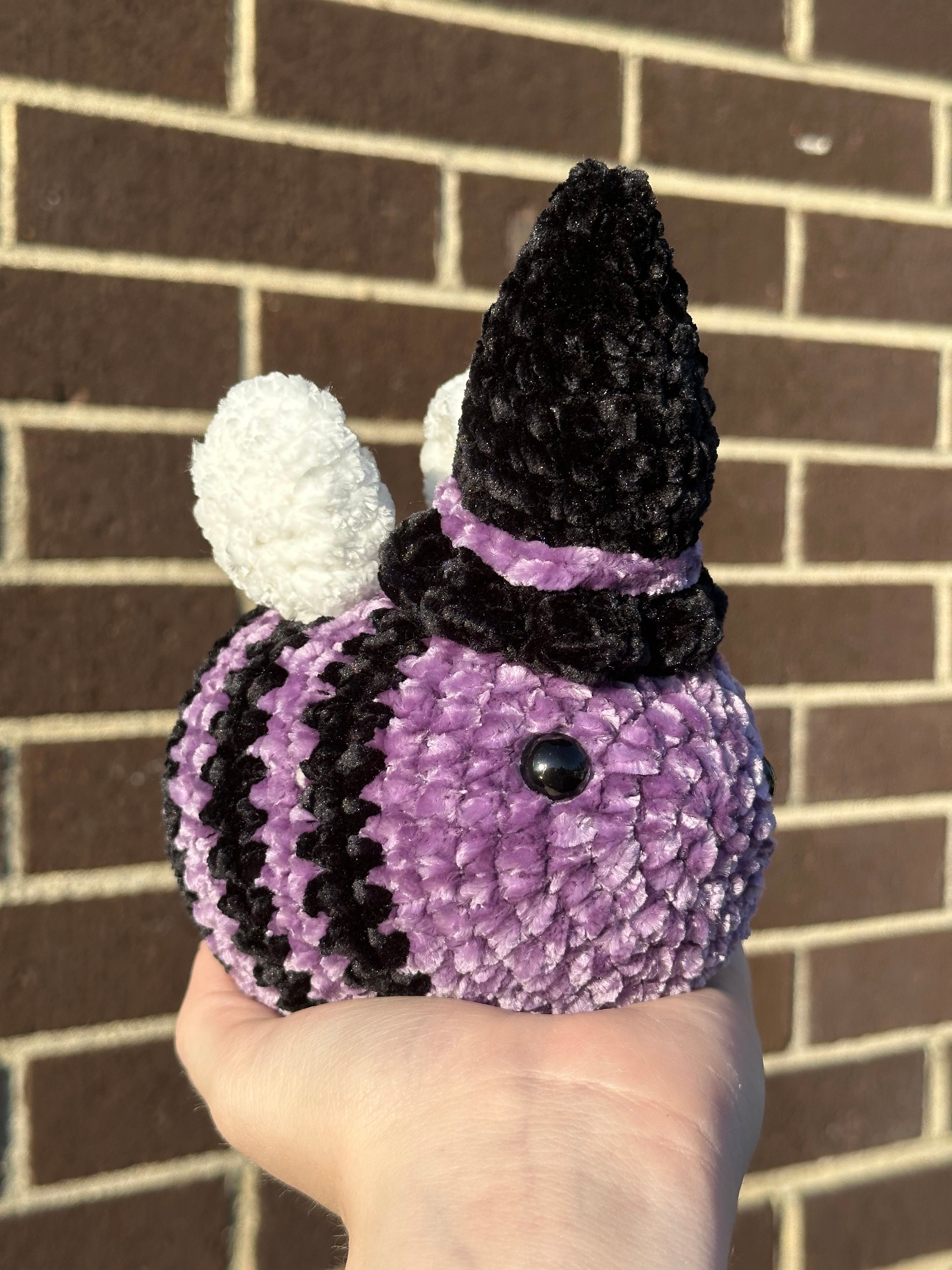 Crochet Wizard Bee Plushie Amigurumi Wizard Bee Wizard Bee - Etsy