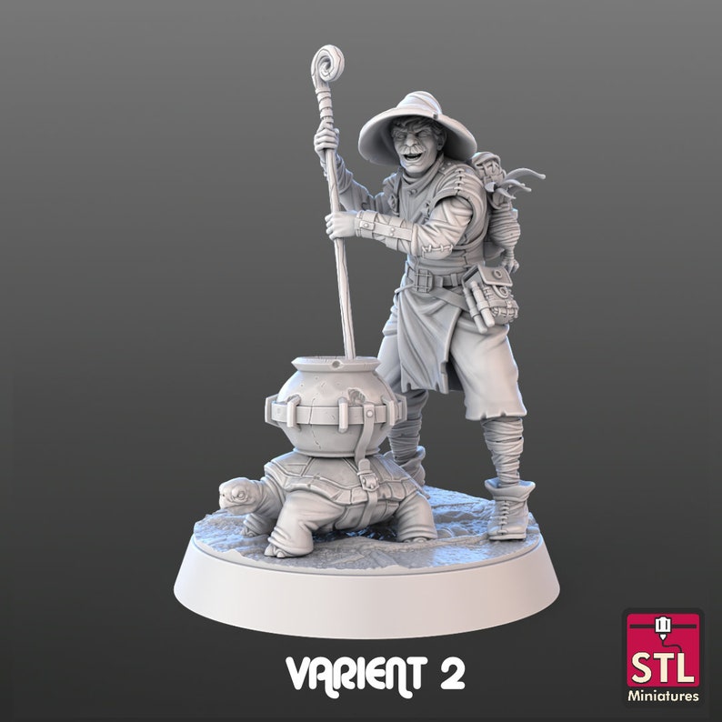 Toxic Vendor 10 Minis STL Miniatures TTRPG Miniature Pack - Etsy