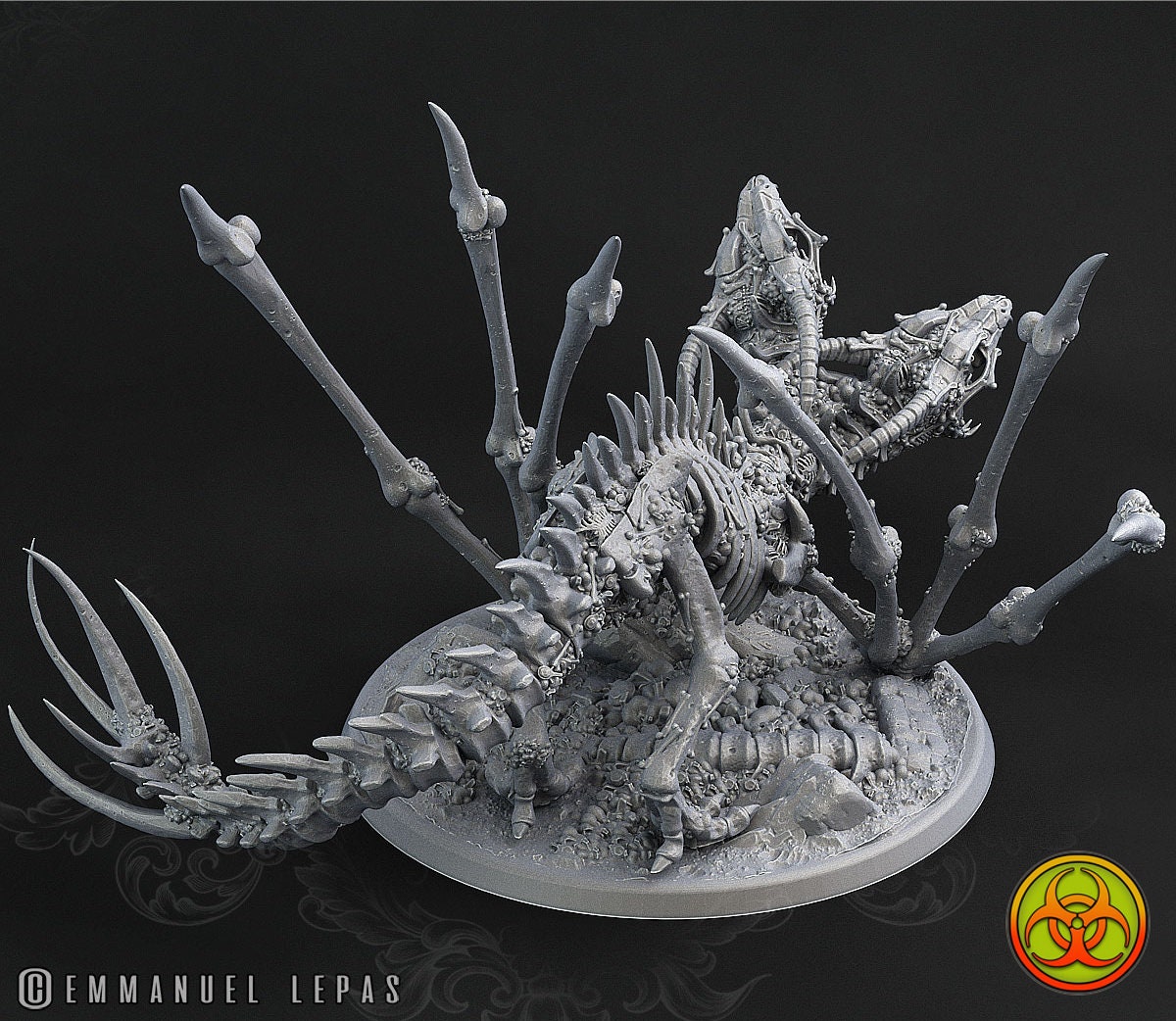 Screaming Bone Dragon 1 Mini Printyourmonsters TTRPG Miniature Pack ...