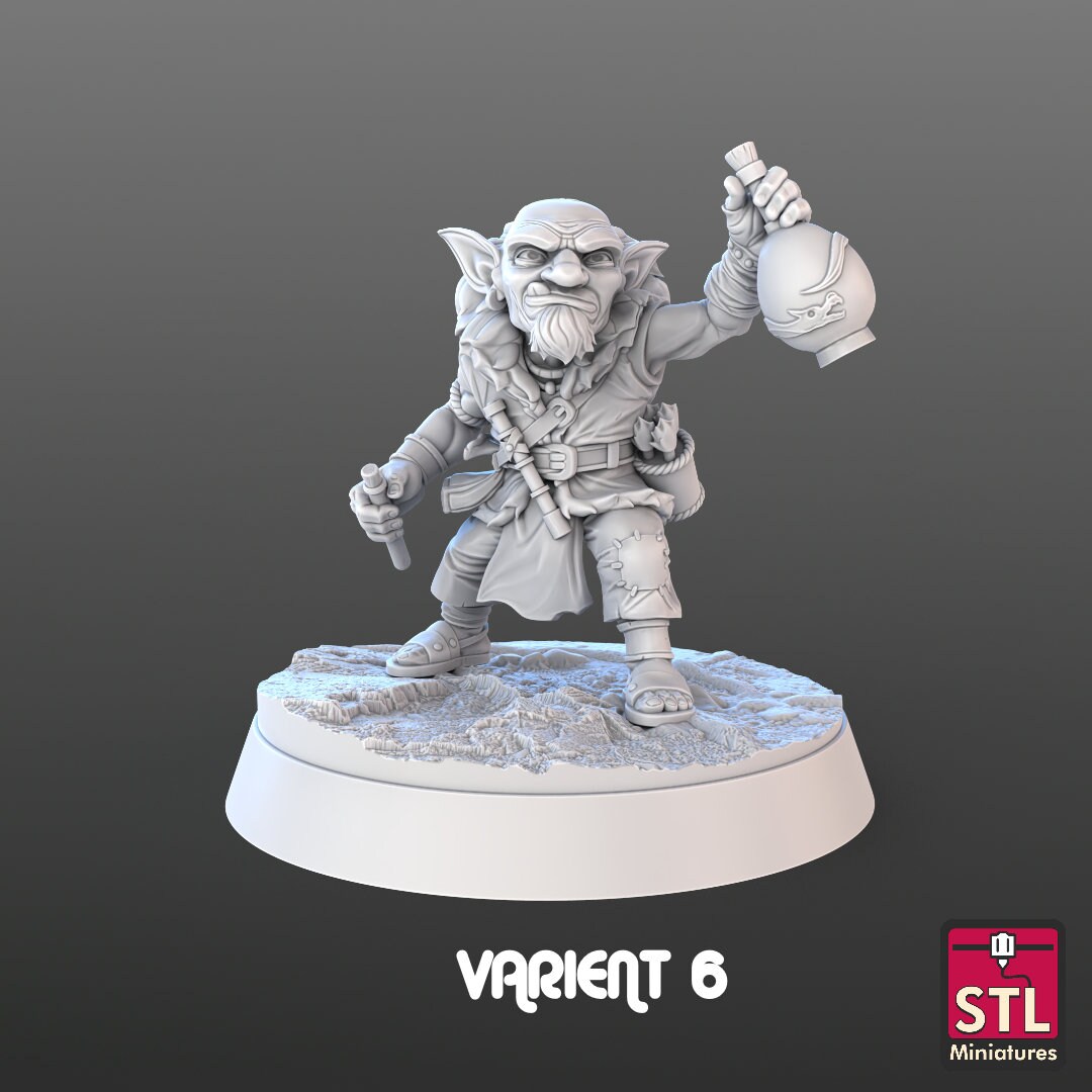 Toxic Vendor 10 Minis STL Miniatures TTRPG Miniature Pack - Etsy