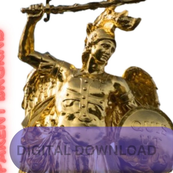 Instant Download, Saint Michael the Archangel, JPEG St Michael Image ...
