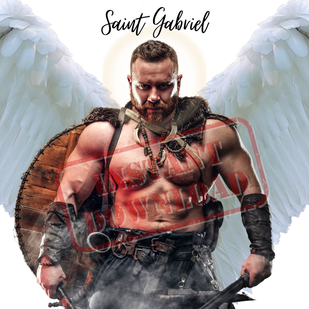Beautiful Poster Instant Download Saint Gabriel Digital Printable Wall ...