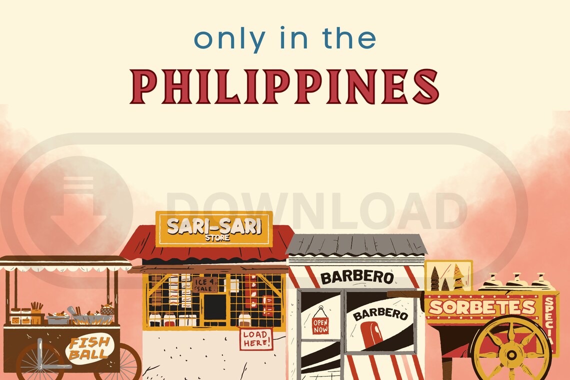 The Philippines Printable POSTCARD PNG | Travel Wall Art Print ...