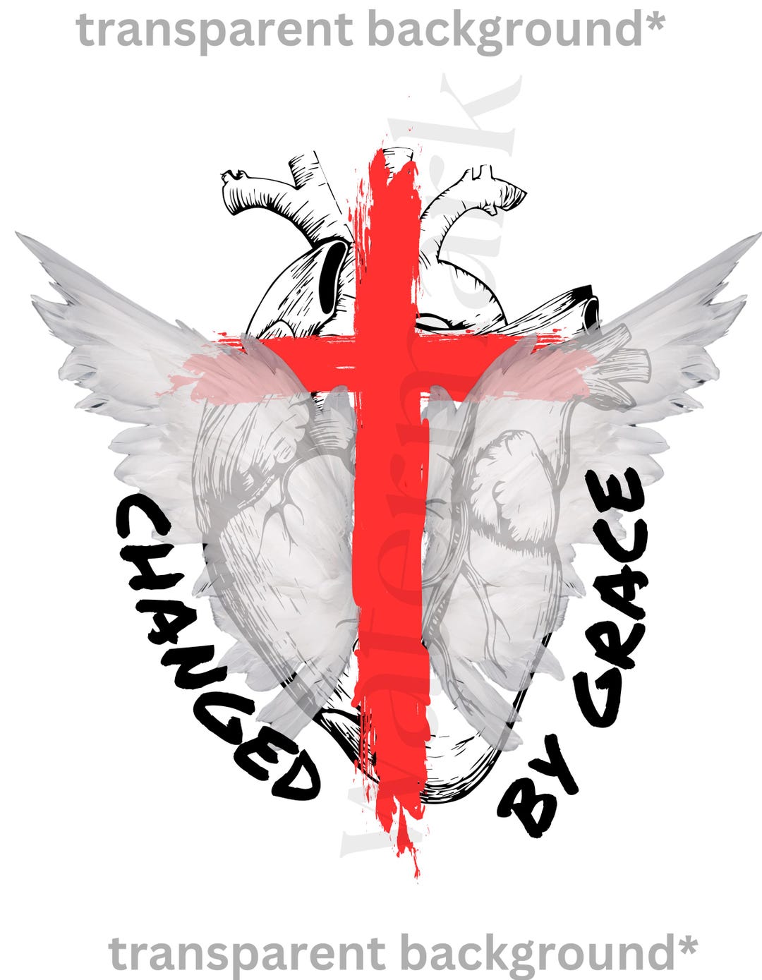 Changed by Grace Png Sublimation Design Download, Christian Png, Faith ...