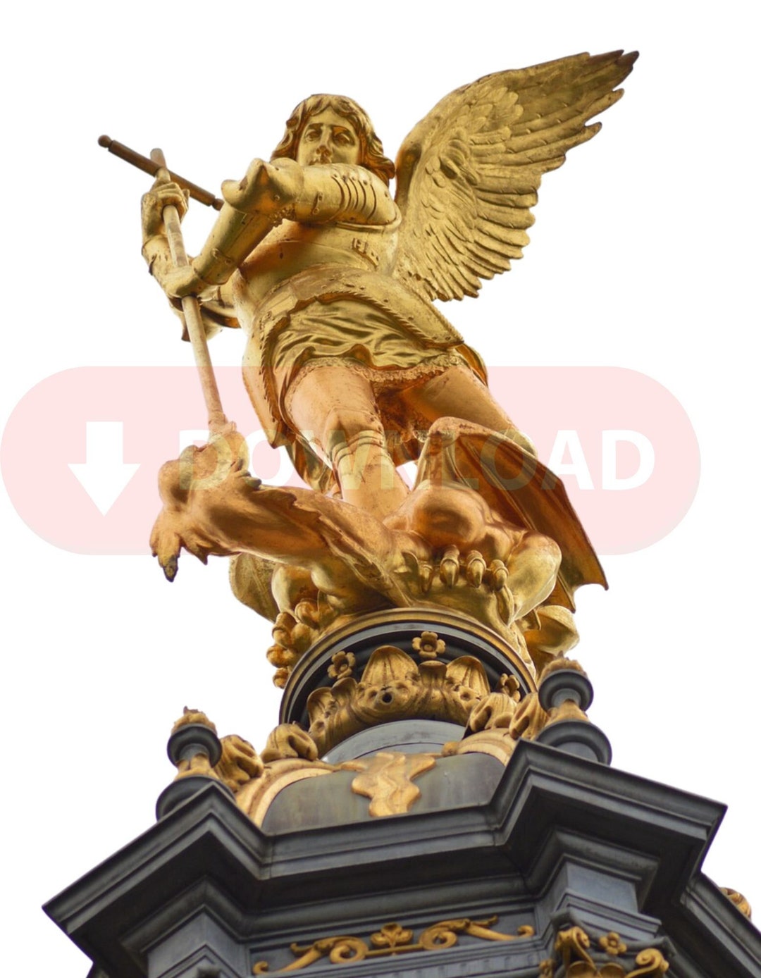 RARE Instant Download Saint Michael the Archangel Religious Christian T ...