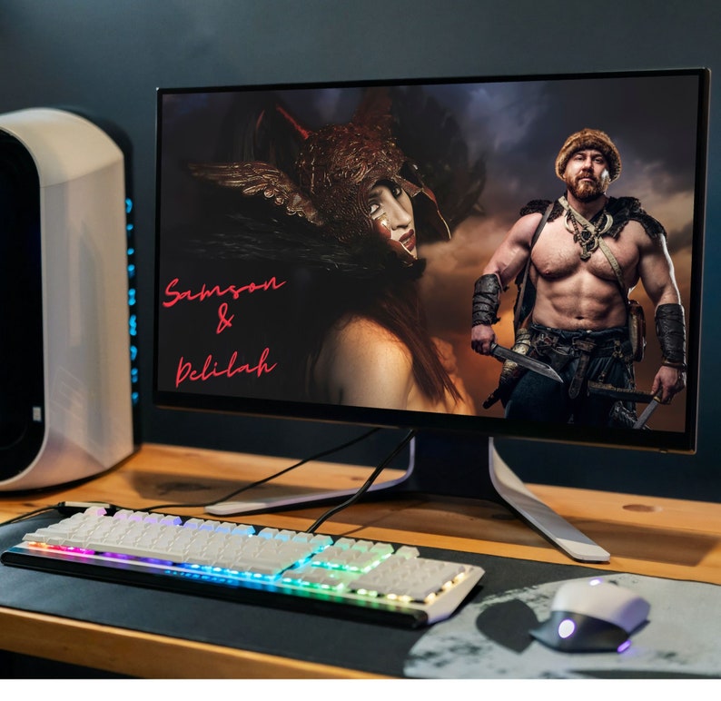 Desktop Computer PNG Wallpaper PNG Samson & Delilah Bible Scripture ...