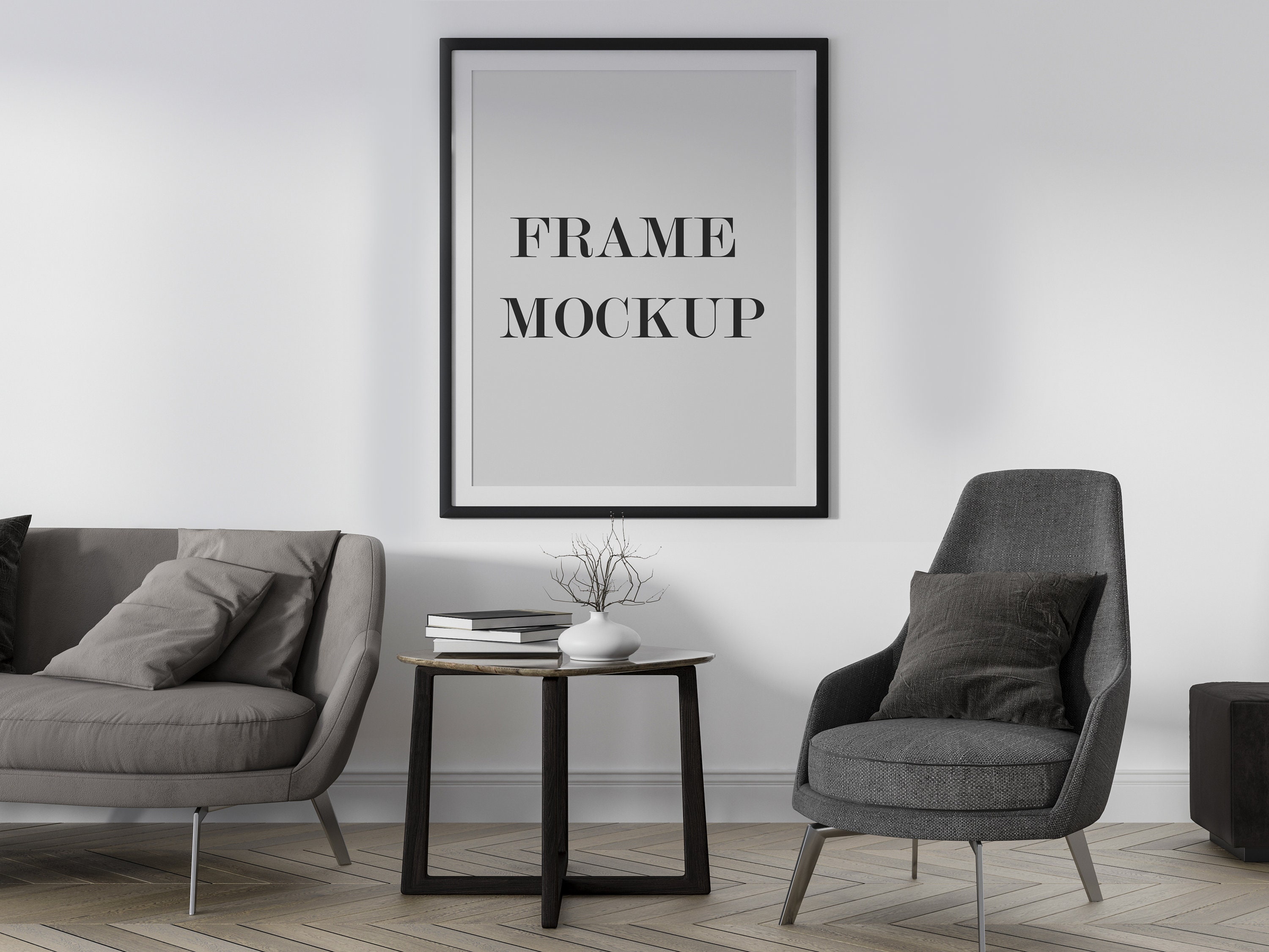 30 Frame Mockup Minimalist Frame Template Interior PSD Mockups Movable ...