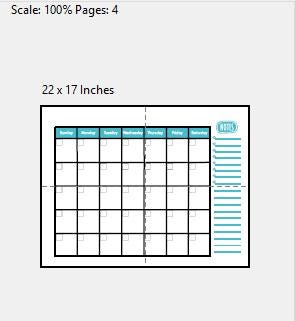 Extra-large BLANK Printable Wall Calendar for Laminating - Etsy
