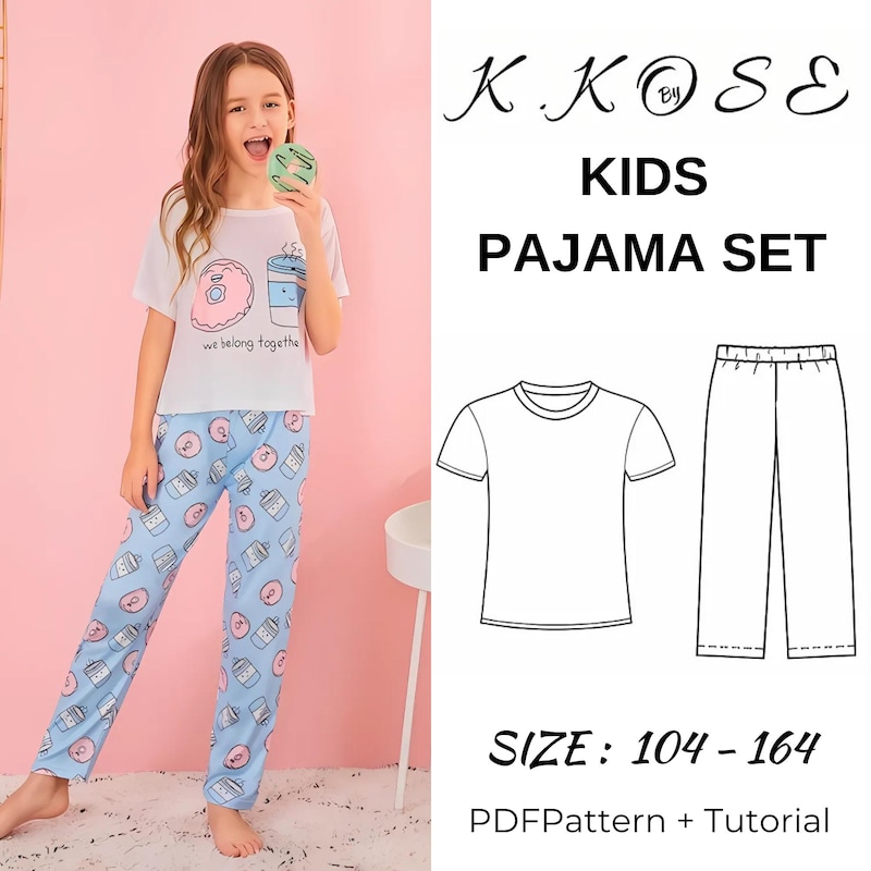 Girls Pajama Pattern - Etsy