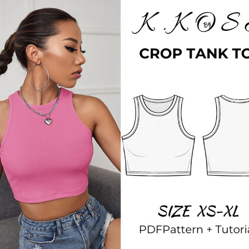 Crop Top Pattern - Etsy
