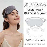 Sleep Mask Sewing Pattern, PDF Instant Download, Sleeping Eya Mask ...